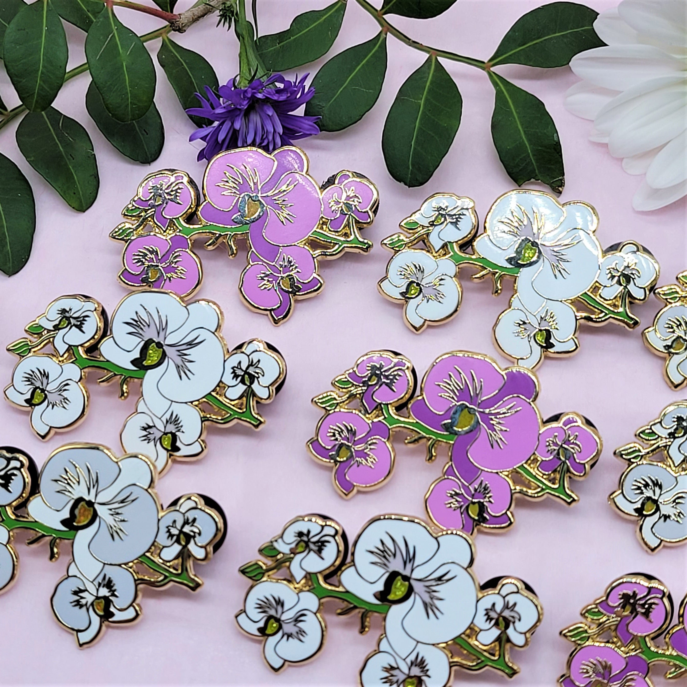 Orchid Stem Pin – Petrichor Fae