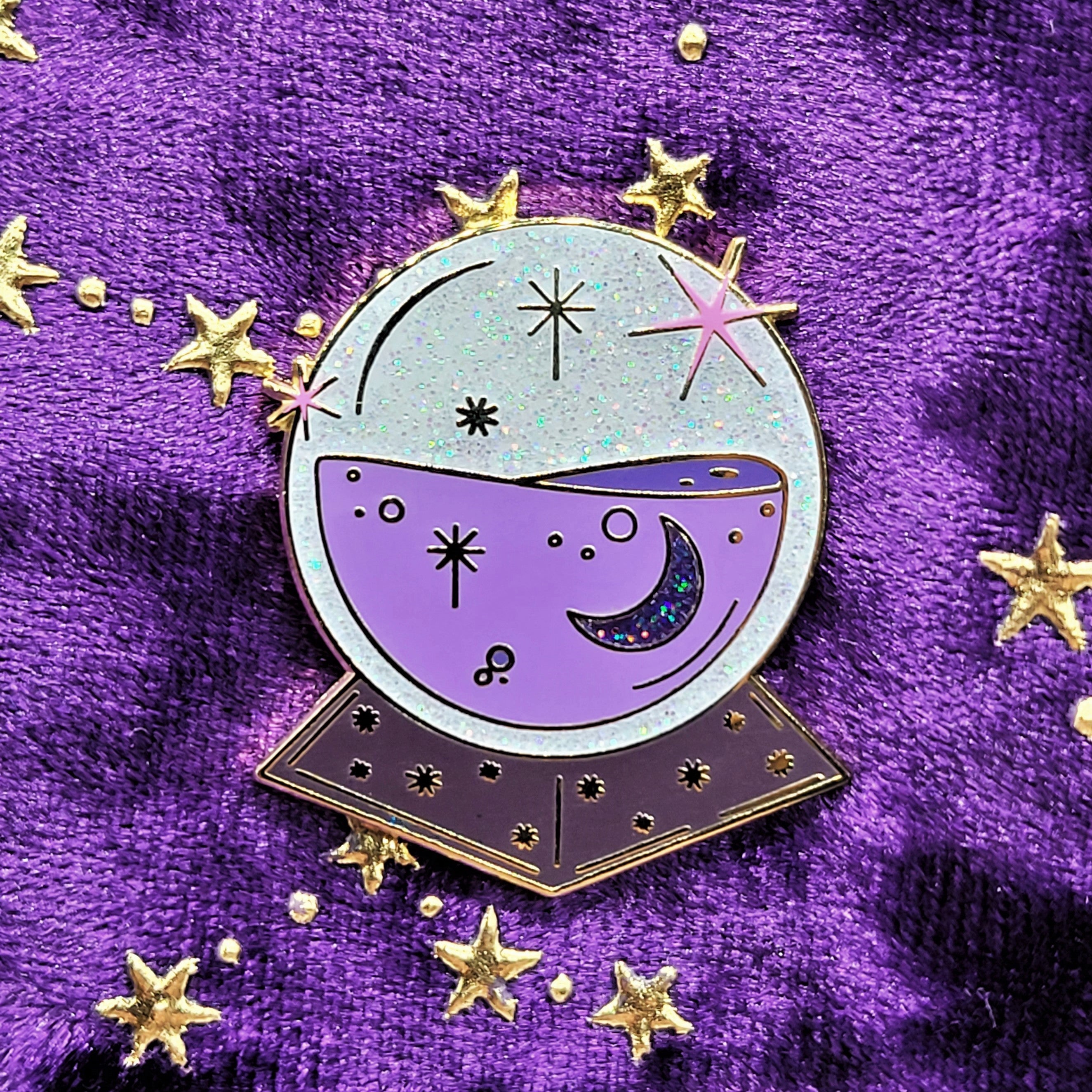Magical Crystal Ball Pin – Petrichor Fae